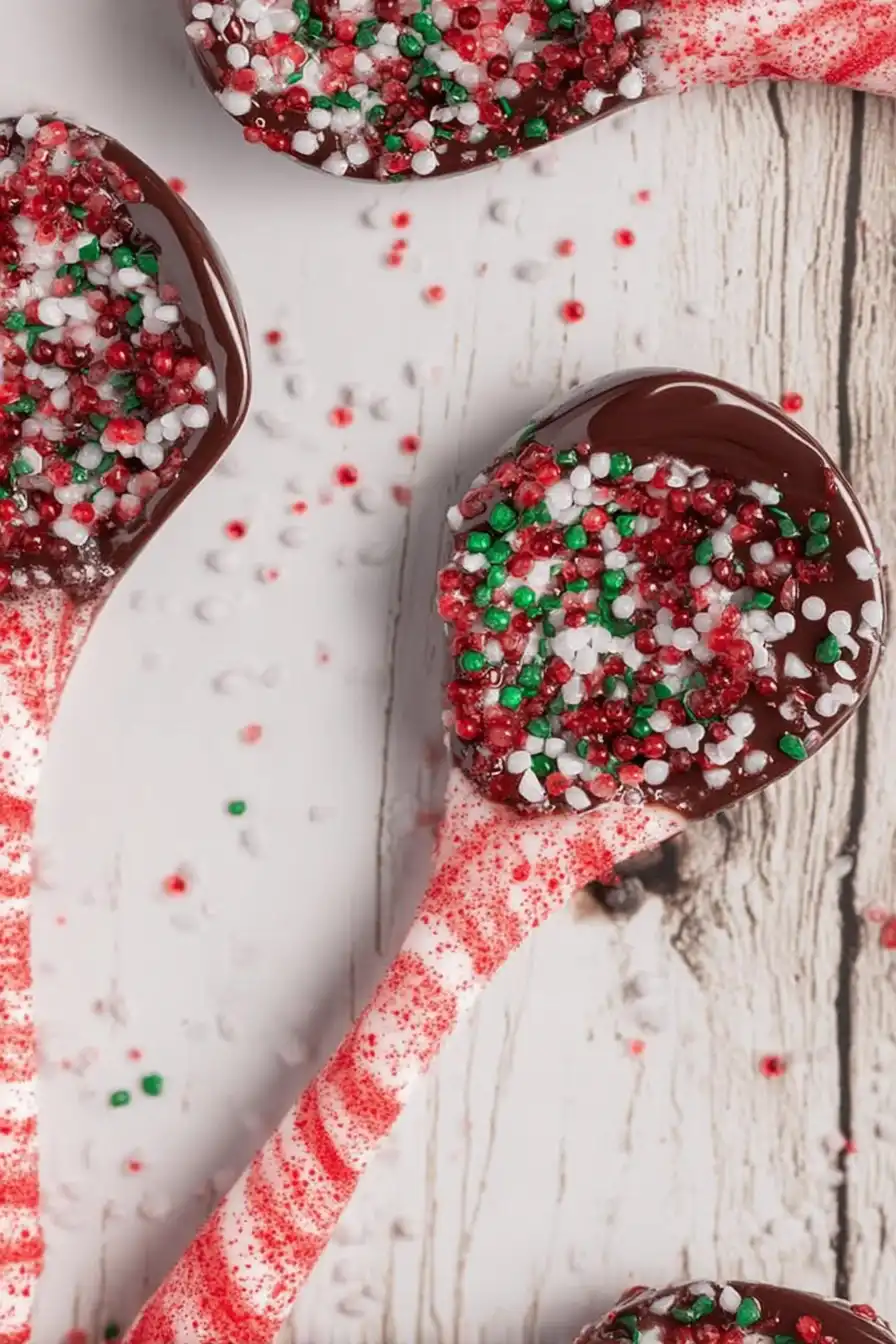 DIY Peppermint Candy Spoons - aryarecipes.com