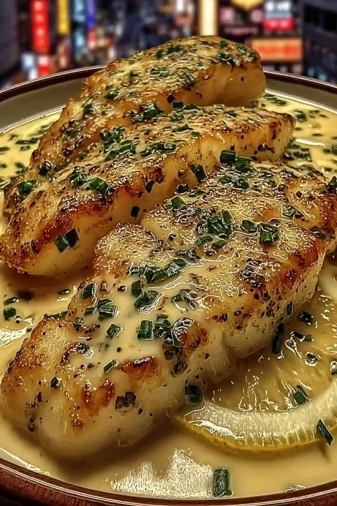 Garlic Herb Cod Strips with Creamy Lemon Sauce - aryarecipes.com