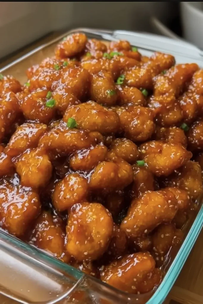 Sticky Honey Garlic Chicken Bites - aryarecipes.com