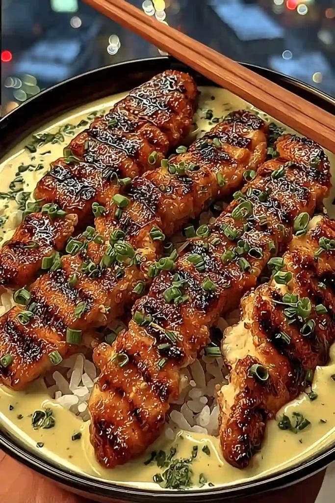 Teriyaki Chicken Strips Rice Bowls - aryarecipes.com