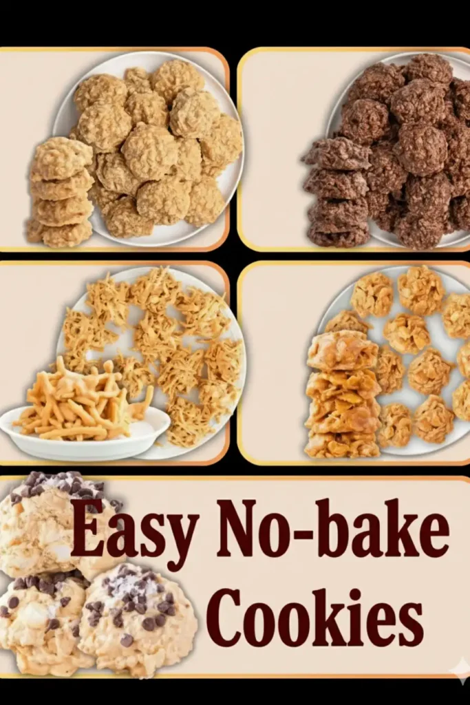 6 Easy No-bake Cookies - aryarecipes.com