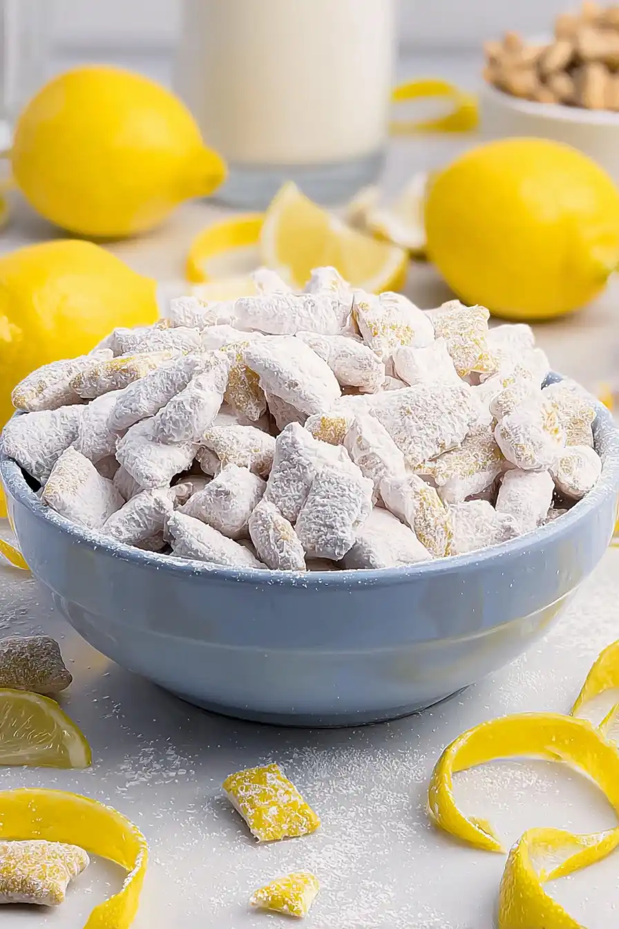Lemon Puppy Chow - aryarecipes.com