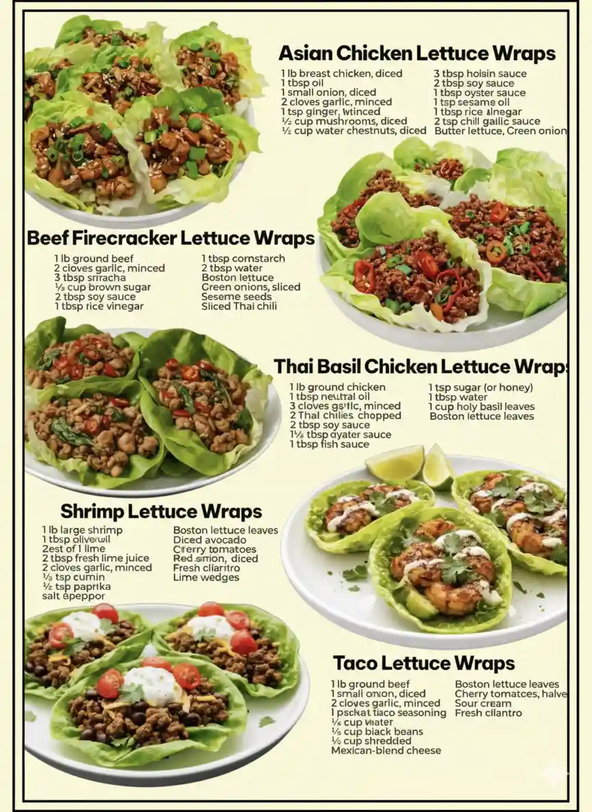5 Lettuce Wrap Recipes - aryarecipes.com